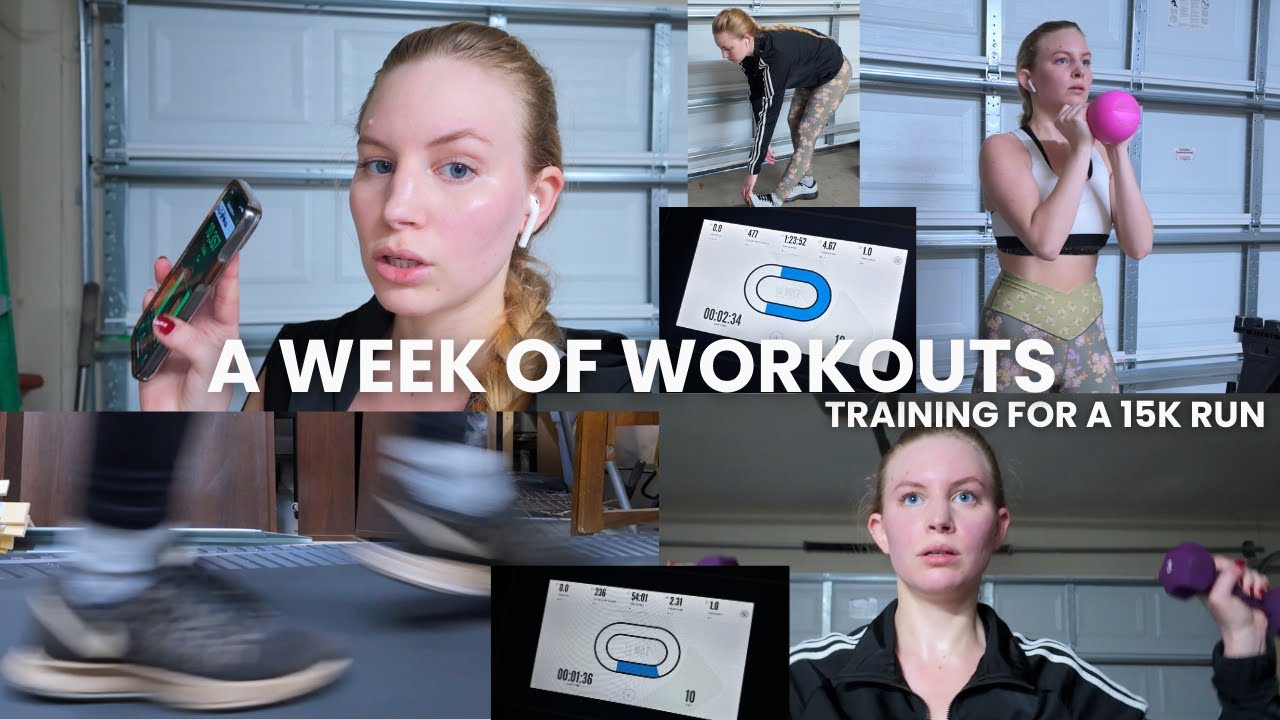 How to start *ACTUALLY* running | WEEK OF WORKOUTS TRAINING FOR A 15K ...