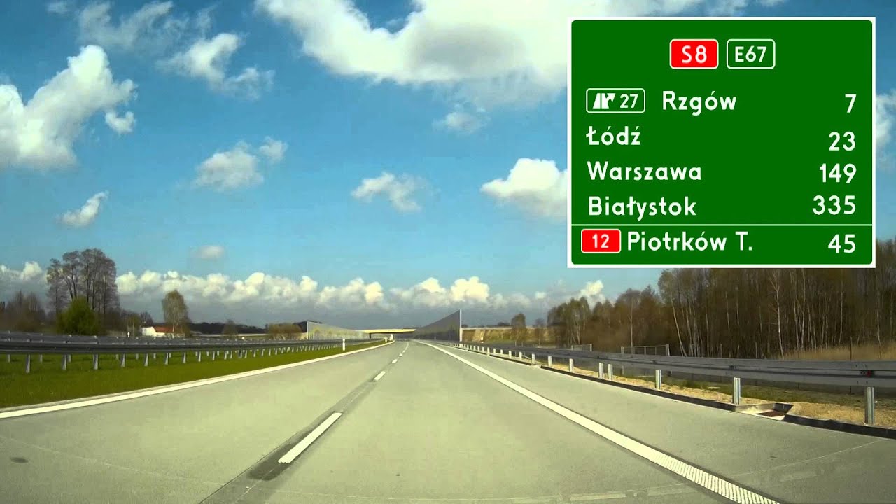 Droga Ekspresowa / Expressway S14 + S8 Dobroń - Rzgów - YouTube
