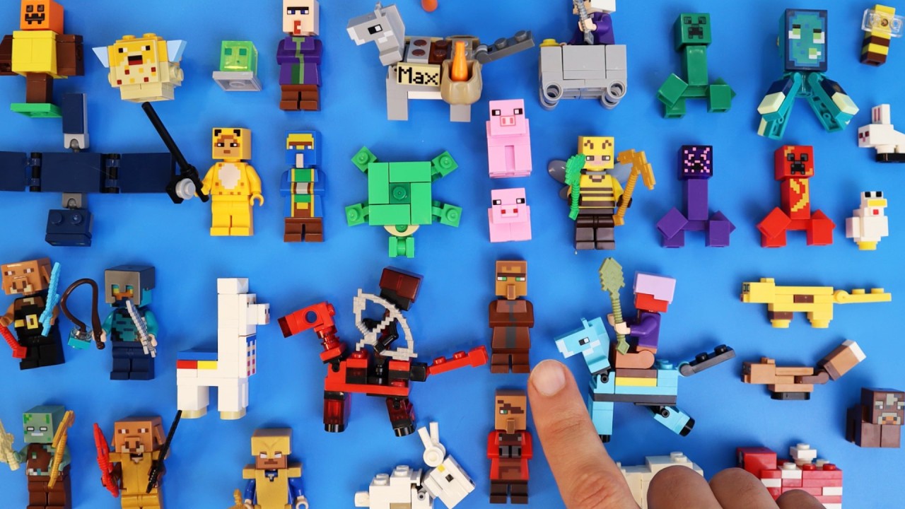 HUGE Minecraft Set: 33 Unofficial LEGO Minifigures Build & Review ...