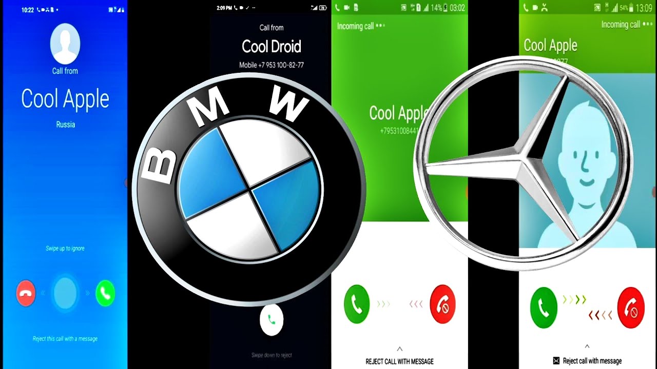 Screen calls recordings / Mercedes or BMW / Incoming calls - YouTube