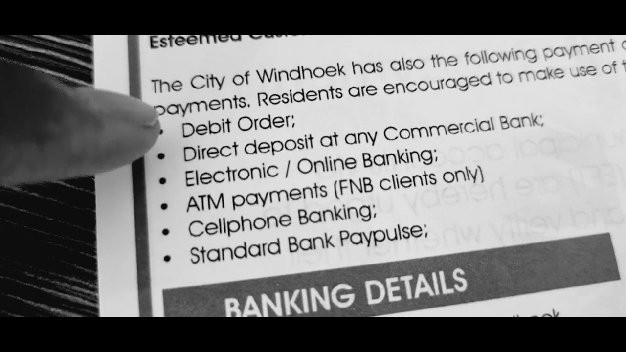 How to pay your Municipal bill...quick and easy! City of Windhoek - YouTube