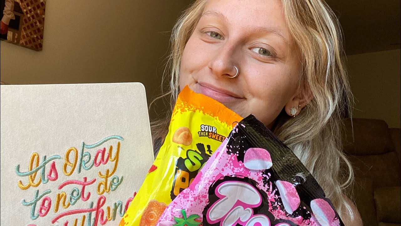 ASMR Writing and Eating Sounds (Grocery List, Snacks, and Ramble) 🍓 ...