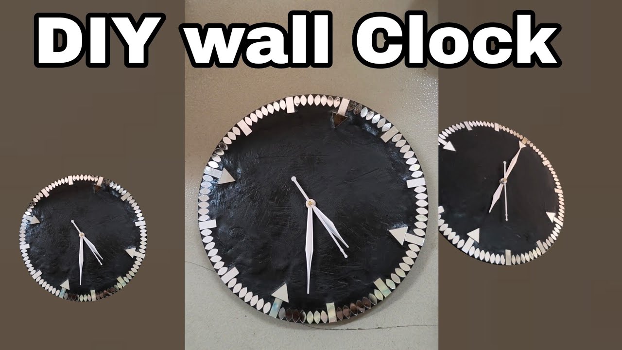 DIY Wall Clock | Easy & Creative Wall Decor Idea | Aklavya Creation ...