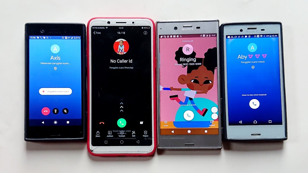 three PHONE xperia x series & OPPO/ what's app/dialer apk/google meet ...