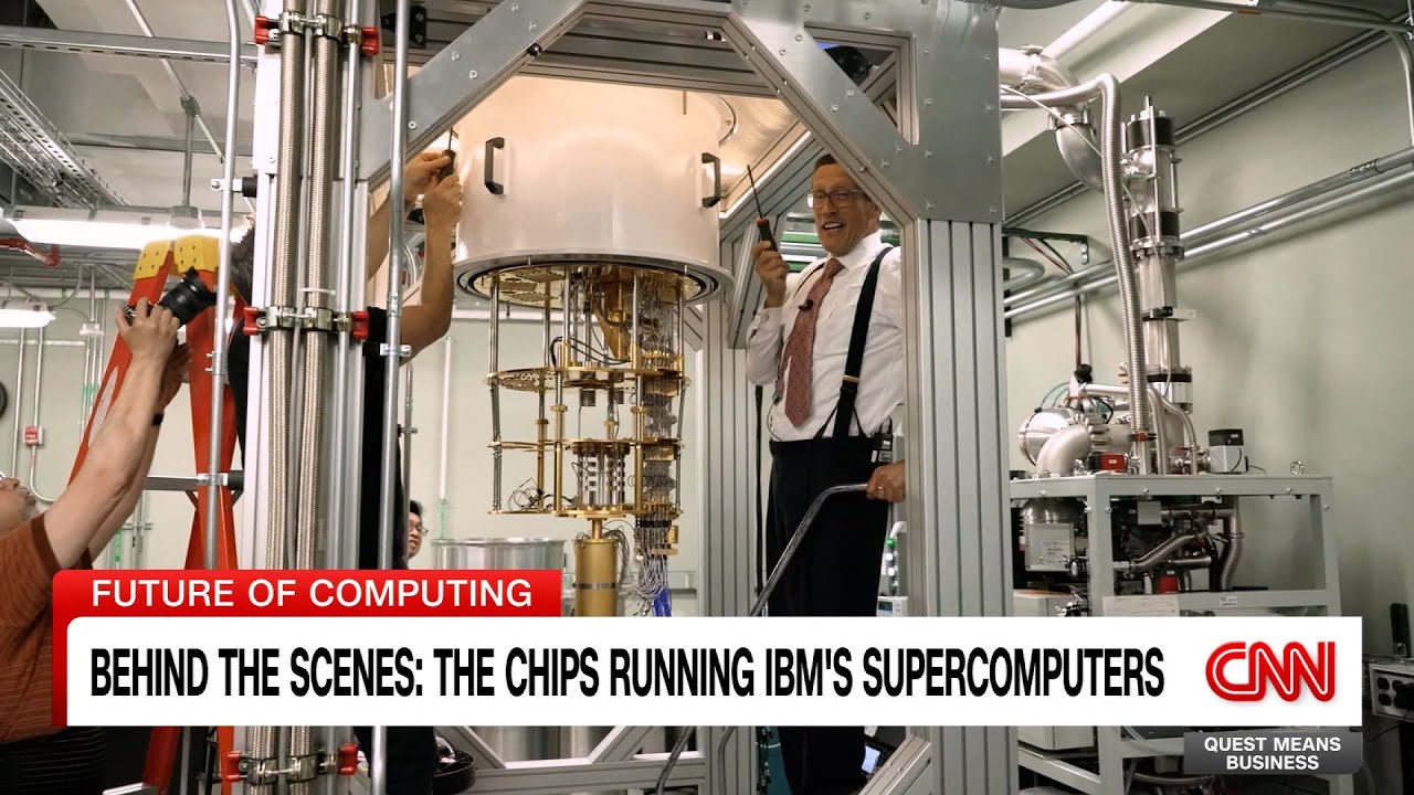 Richard Quest Helps Put Together an IBM Dilution Refrigerator - YouTube