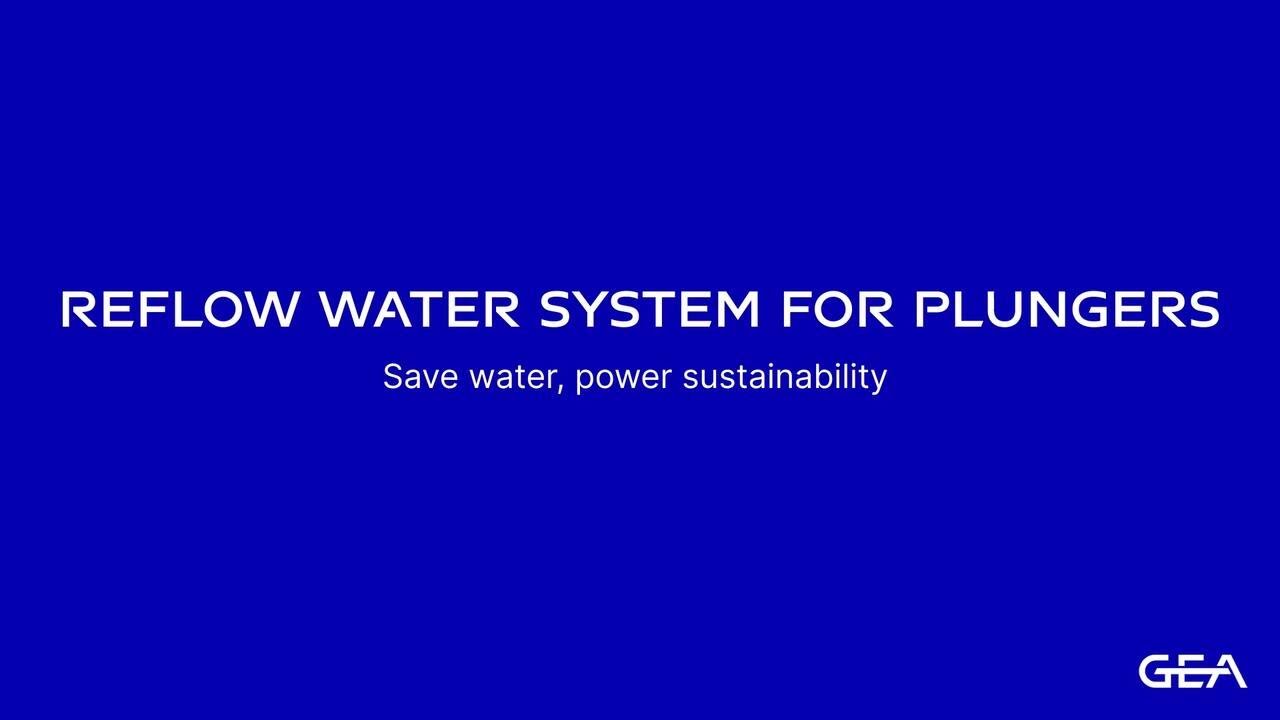 GEA ReFlow water system for plungers - YouTube