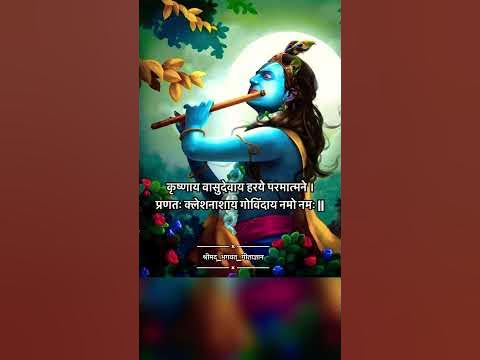 Jay Shree Krishna🙏🏻 | #krishna #shlok #shorts #youtubeshorts #trendingshorts #viralshorts - YouTube