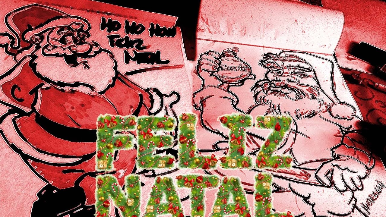 ESPECIAL DE NATAL | Speed Drawing: Santa Claus | PAPAI NOEL - YouTube