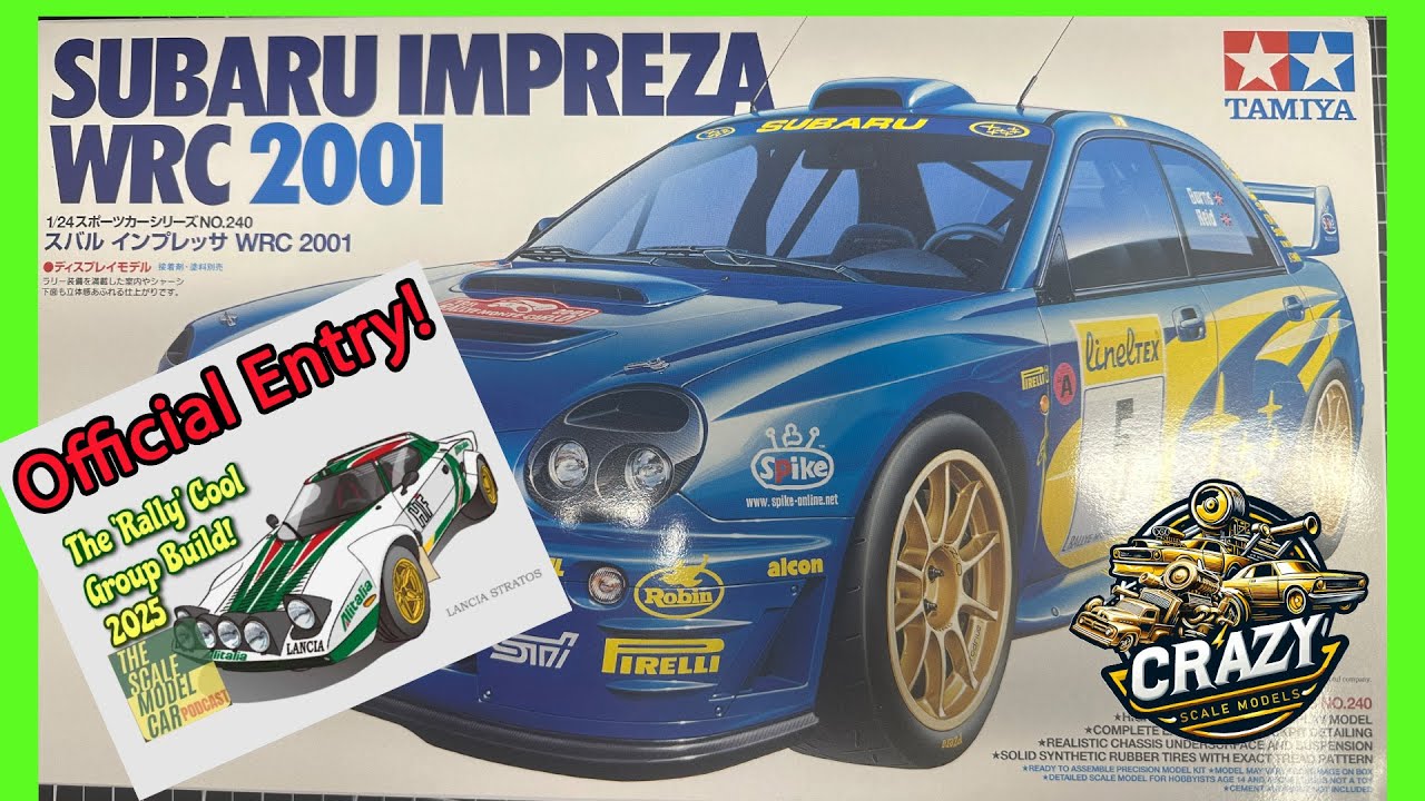 Scale Model Car Podcast "Rally Cool" Rally Car Group Build. Tamiya 2001 ...