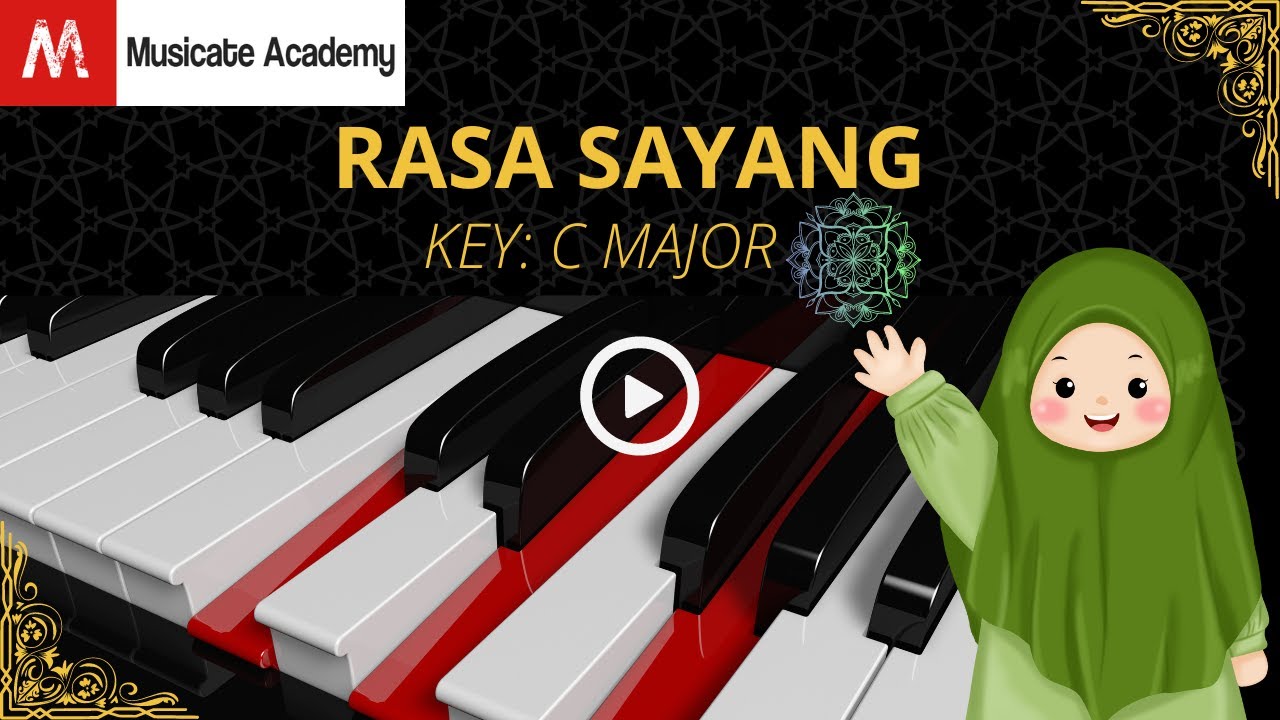 Singapore Children's Song - Rasa Sayang | EASY Piano Tutorial by ...
