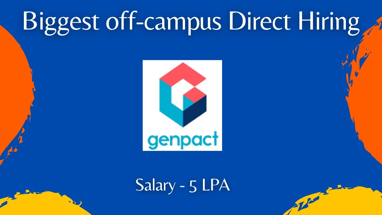 Genpact Biggest Off-campus Direct Hiring | 2020, 2021, 2022, 2023, 2024, 2025 Batch #jobs - YouTube