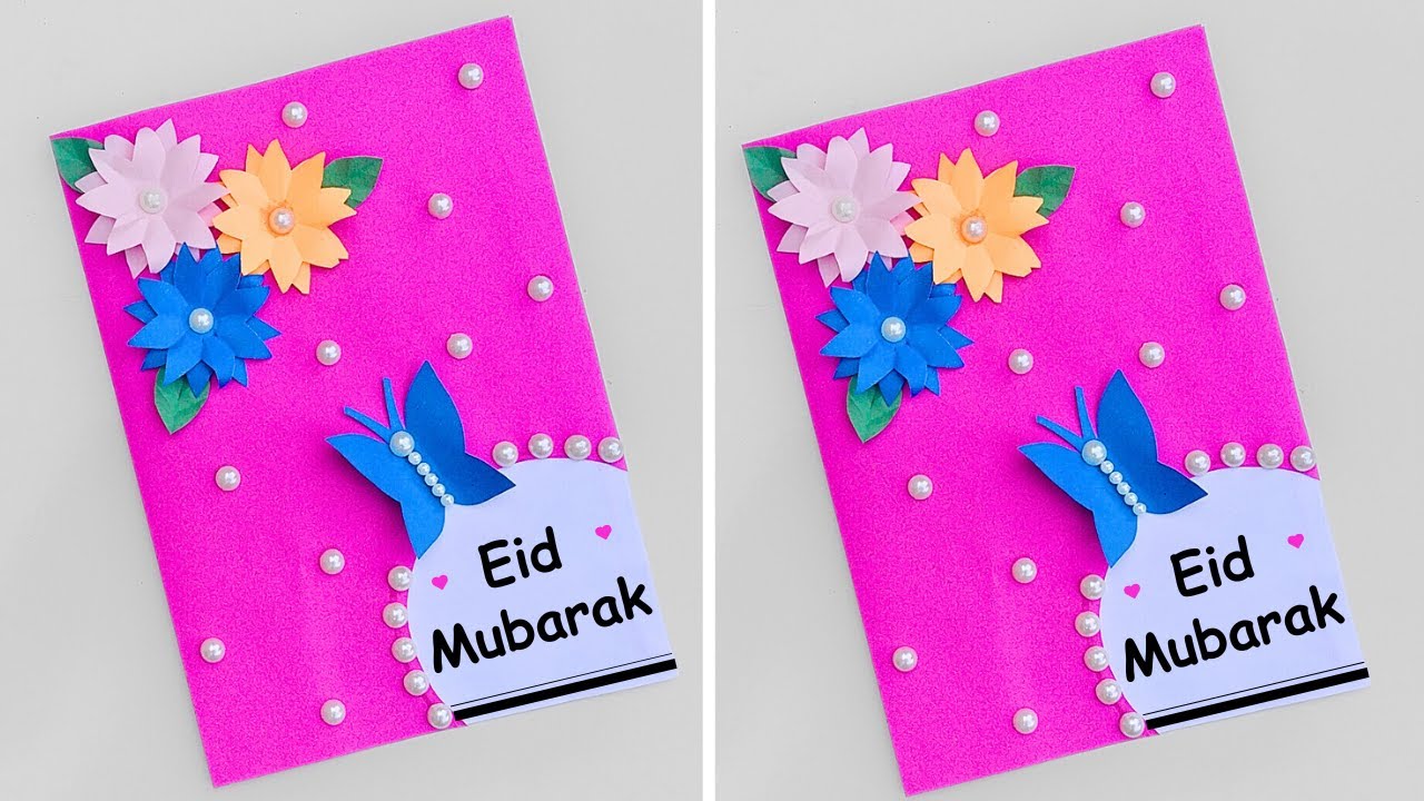 How to make Eid Mubarak Card | Eid Card banane ka tarika | Eid Card ...