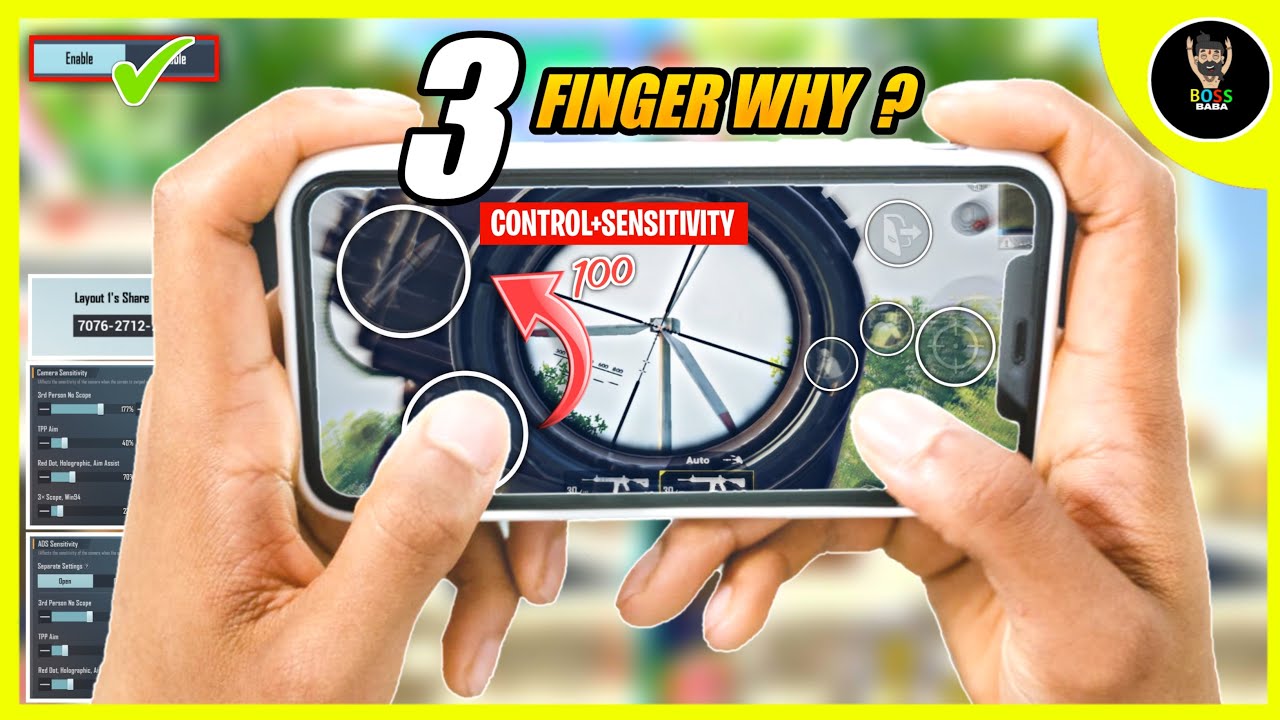 Best 3 Finger Claw Sensitivity & Setup For PUBG MOBILE | PRO CLAW ...