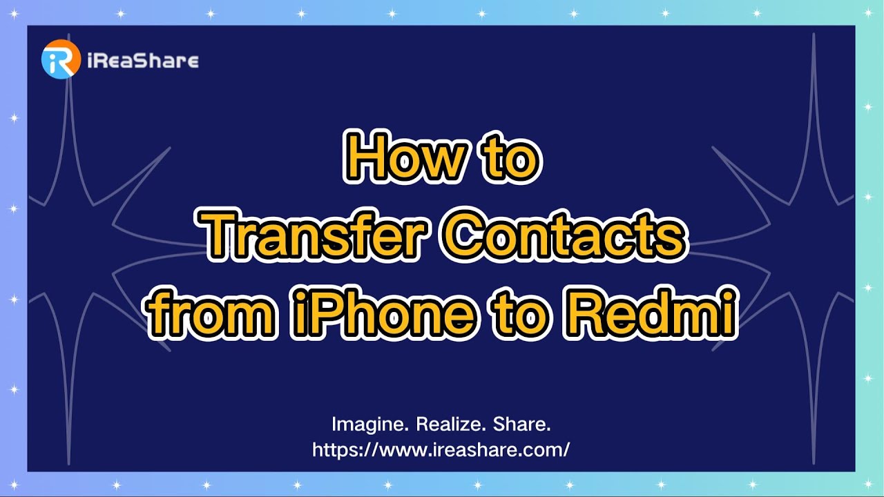 How to Transfer Contacts from iPhone to Redmi in 1 Click - YouTube
