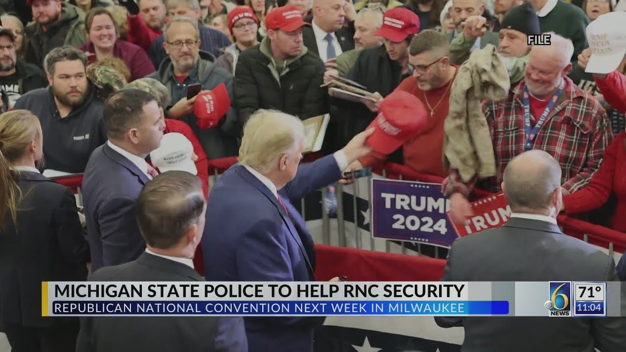 Michigan State Police to help RNC security - YouTube