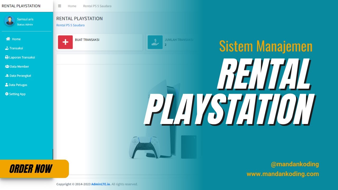 Demo & Cara Instalasi Sistem Manajemen Rental Playstation - YouTube