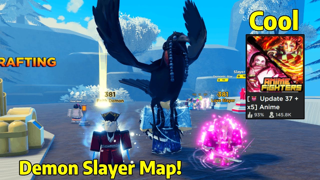New!! Demon Slayer Map In Anime Fighters Simulator - YouTube