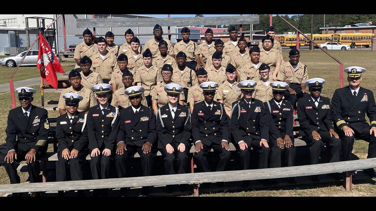 NEHS NJROTC Annual Military Inspection - YouTube