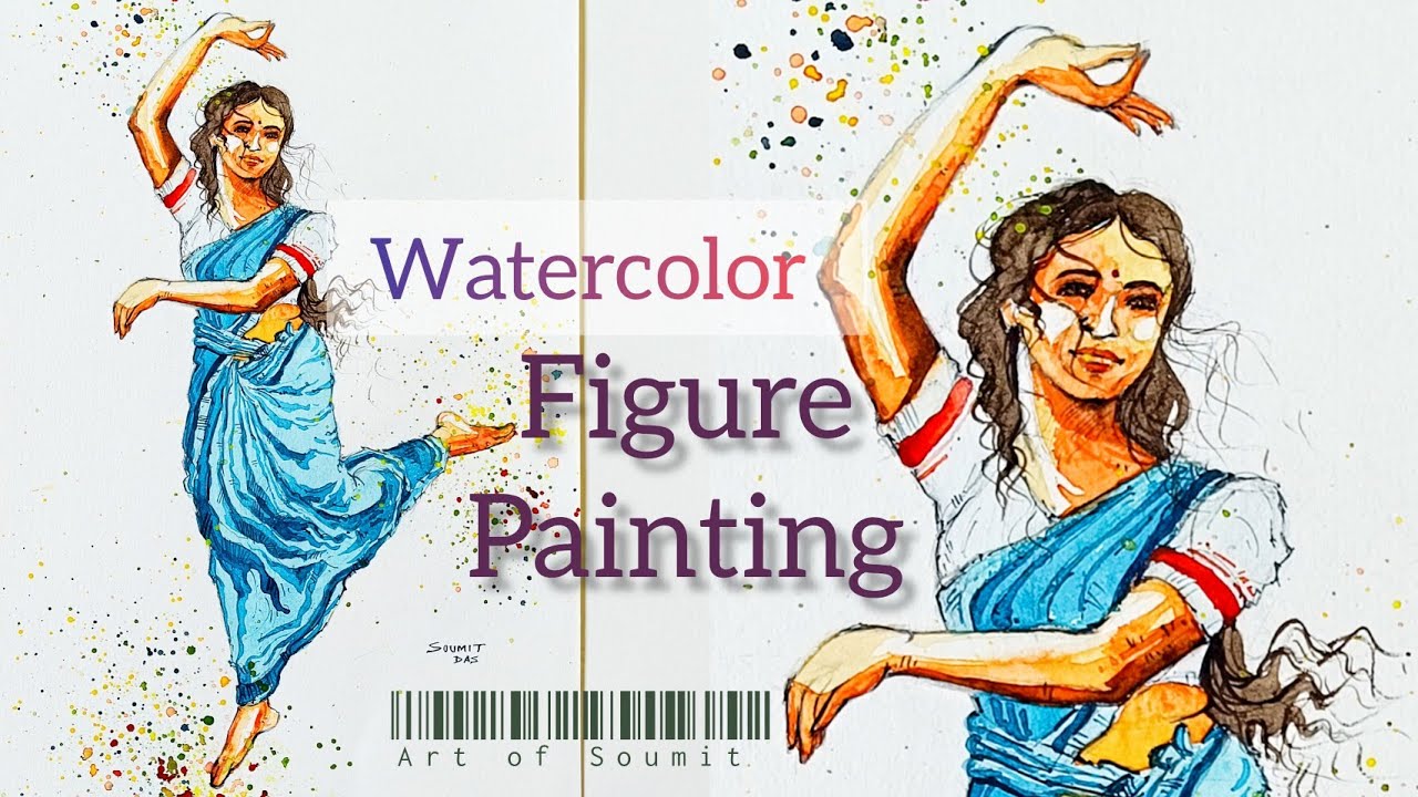Watercolor figure painting tutorial| Human figure in watercolor| Art of ...