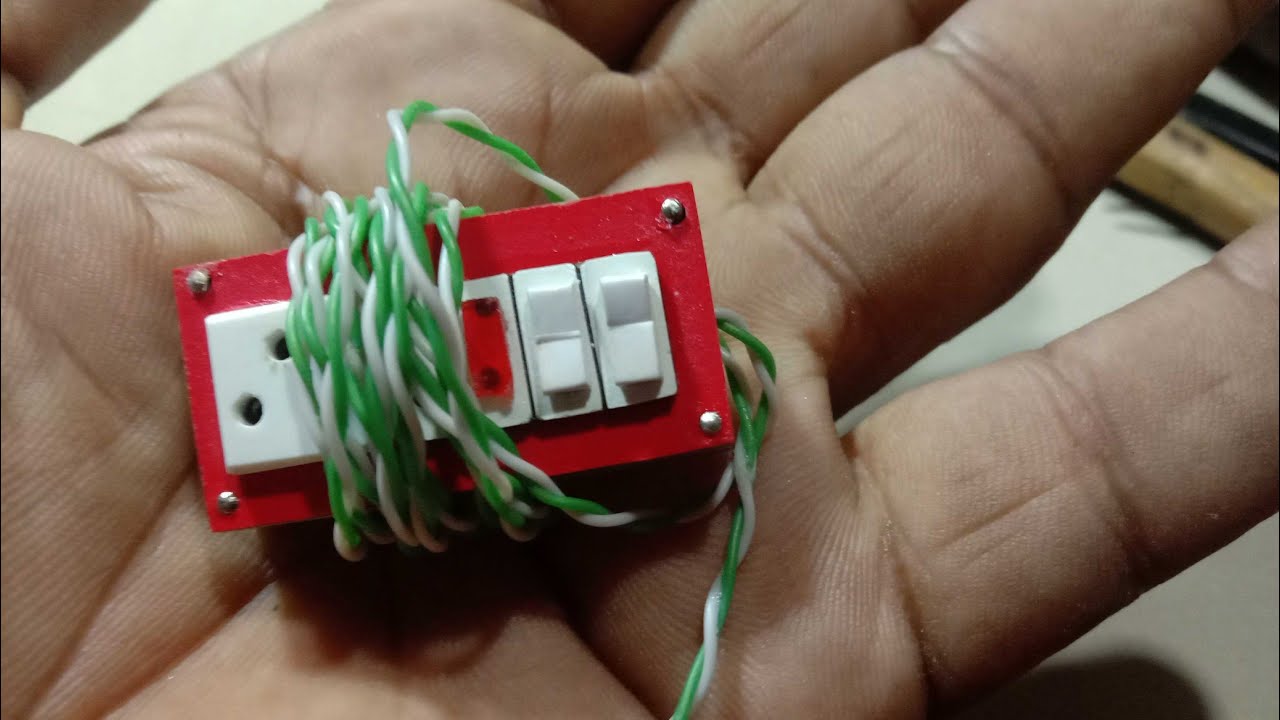 Miniature Switch Board /simple making/Mini Plug Board/ udhaya toys Ep ...