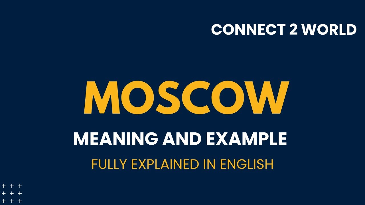 What Does moscow Means || Meanings And Definitions With moscow in ...