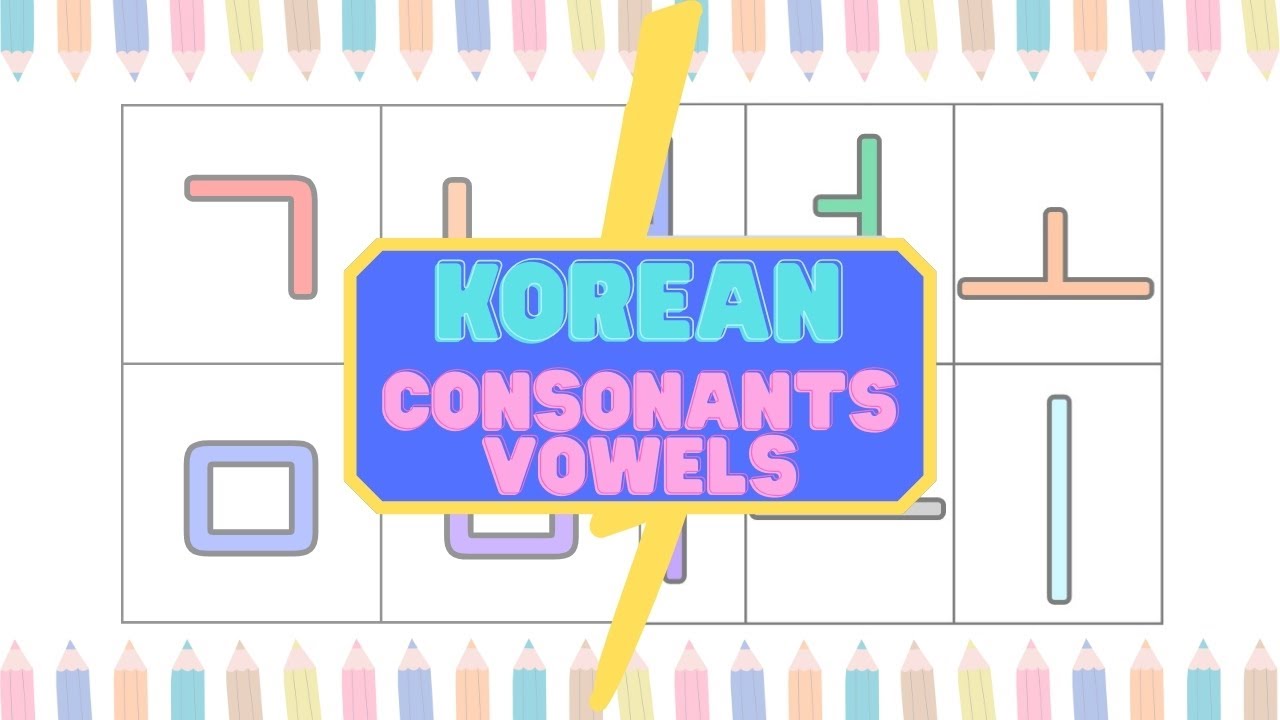 Korean How to write Consonants and Vowels - YouTube