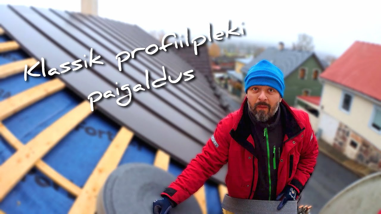 Alo töö vol.9 - Katuse ehitus timelapse, Klassik profiilplekk paigaldus ...