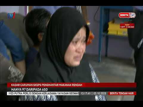 3 OKT 2020-BERITA TGH HARI-KADAR CARUMAN SKSPS PENGHANTAR MAKANAN RENDAH