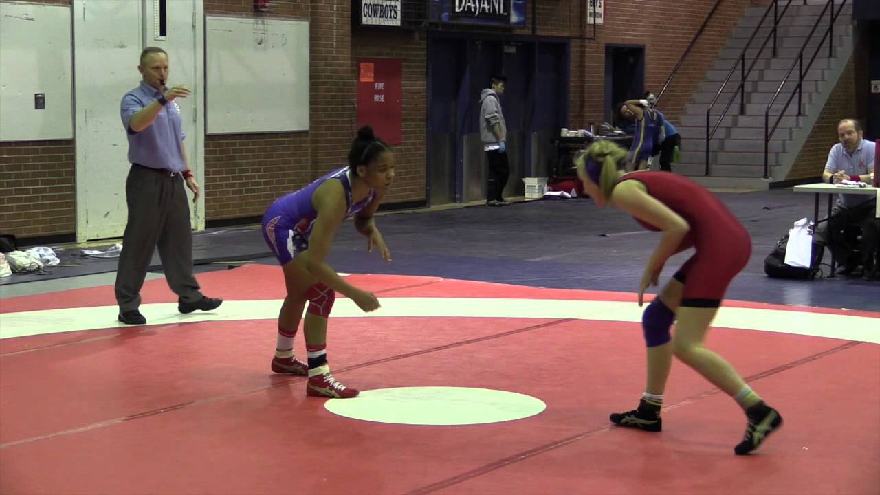2015 Stu Hart Duals: 55 kg Faye Tuck (BC) vs. Maya Nelson (USA) - YouTube