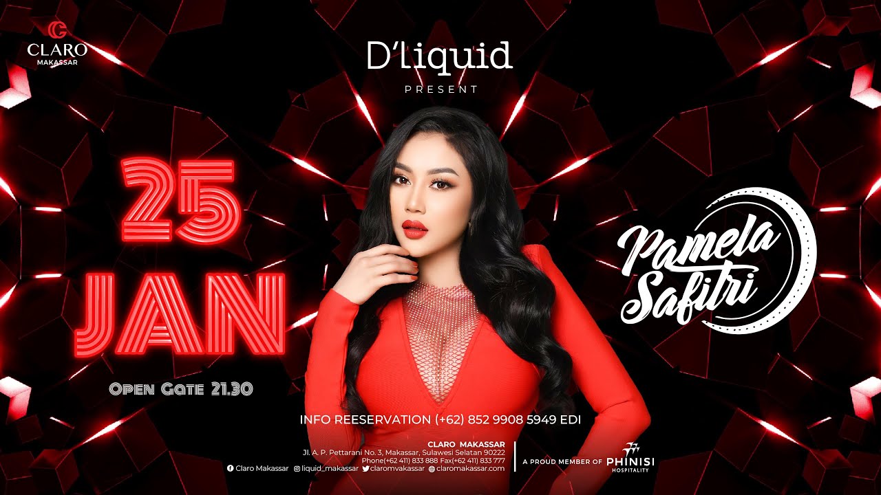 LIVE SET D'LIQUID MAKASSAR (PAMELA SAFITRI ) - YouTube