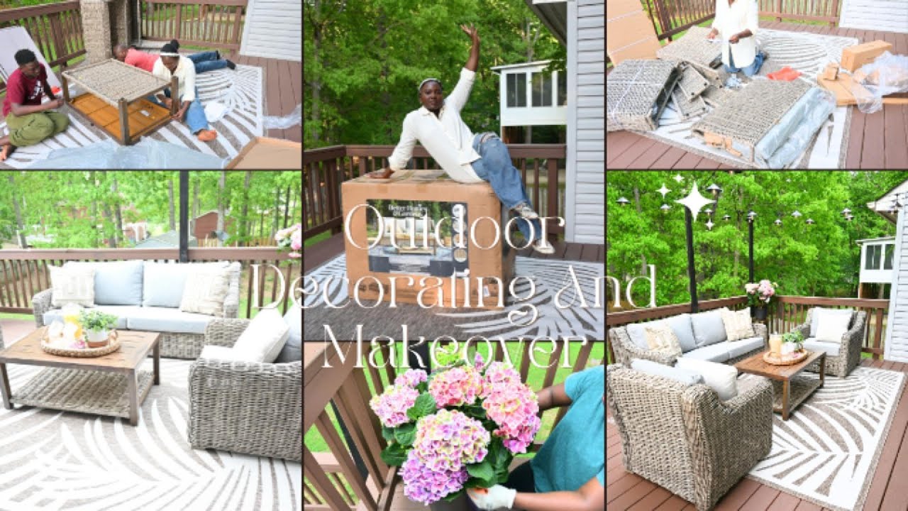 DECK MAKEOVER |AND STYLING IDEAS ON A BUDGET DIY AND Walmart new ...