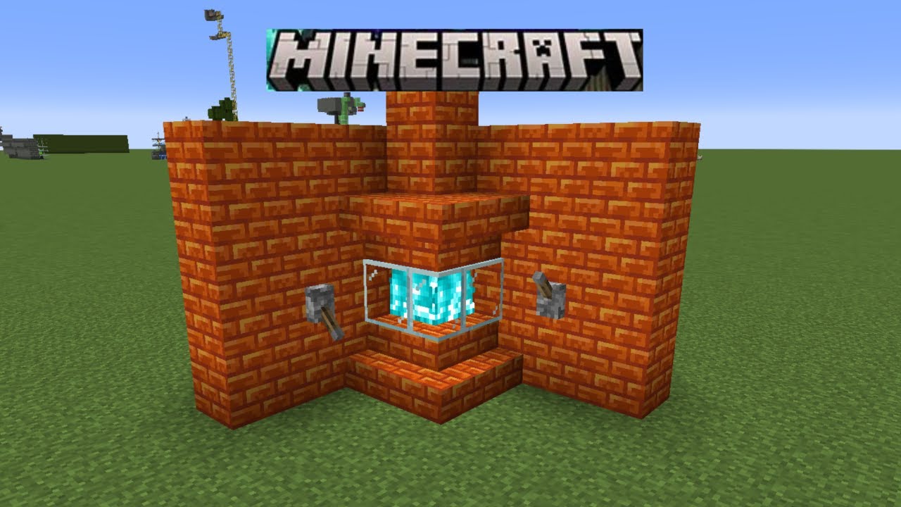 How to make a redstone fireplace in Minecraft - YouTube