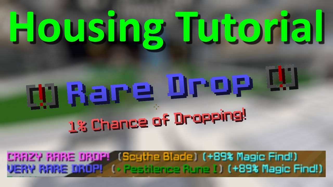 RNG Chance Drops (Hypixel Housing Tutorial) - YouTube