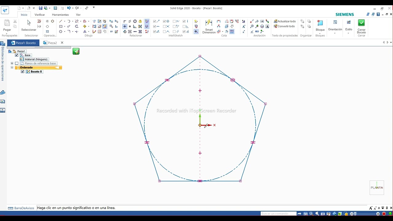 Cómo crear polígonos regulares en Solid Edge 2020 - YouTube
