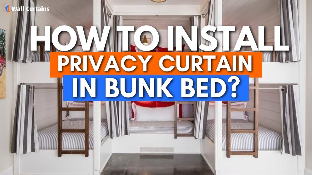 Bunk Bed Curtains | How To Install Privacy Curtains in Bunk Bed - YouTube