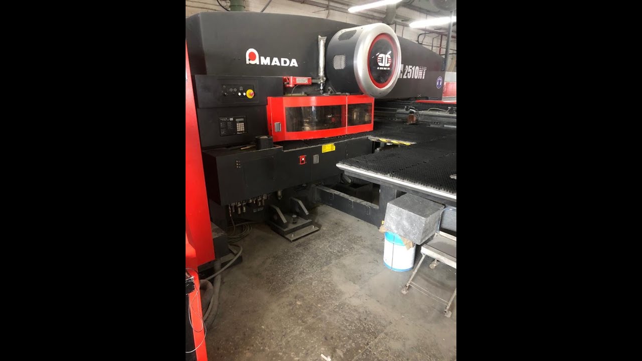 AMADA EM2510 NT punching machine for sale - YouTube