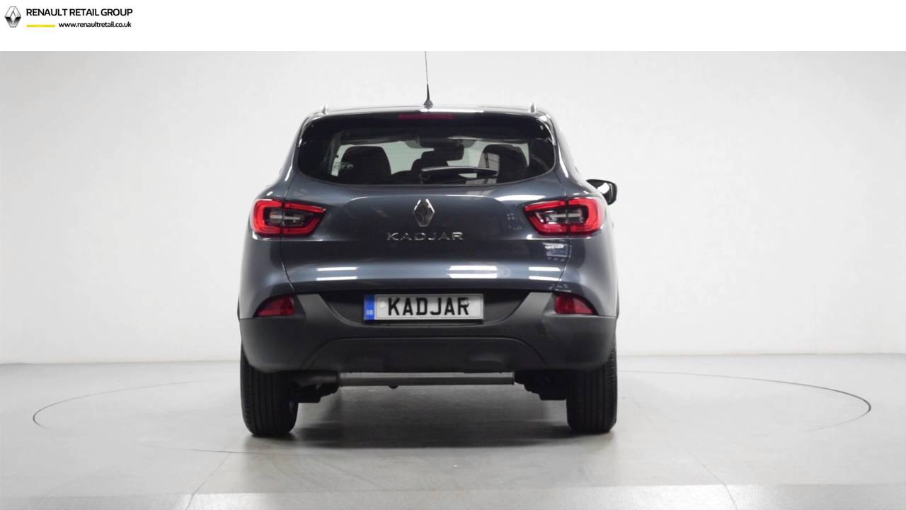 Renault Kadjar Dynamique Nav Titanium Grey Library - YouTube