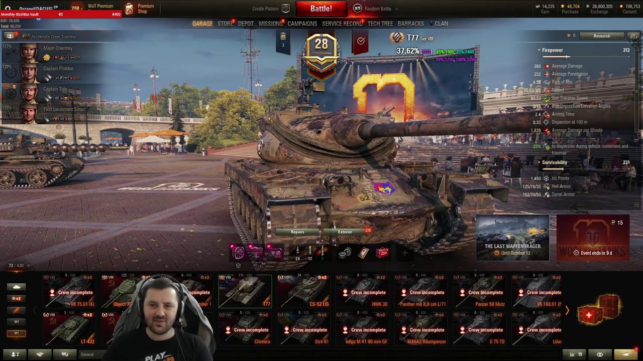 World of Tanks - T77 Ace Tanker - YouTube