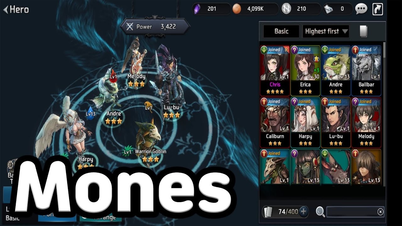 Mones - 게임플레이 영상 [모바일게임] - YouTube