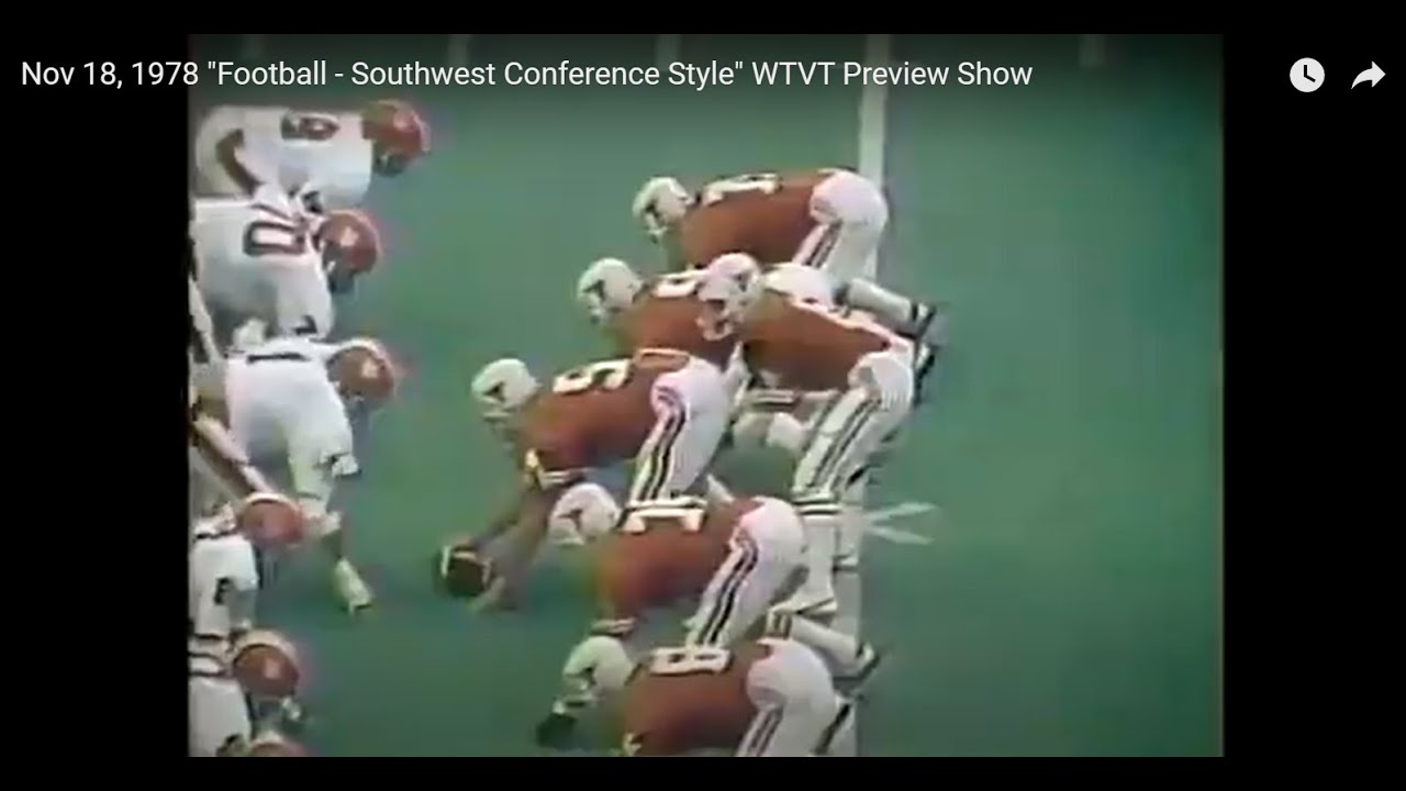 Nov 18, 1978 "Football - Southwest Conference Style" WTVT Preview Show ...