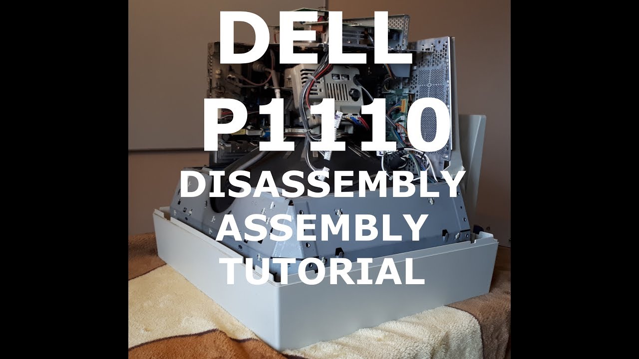 Dell P1110 crt disassembly and assembly guide - YouTube