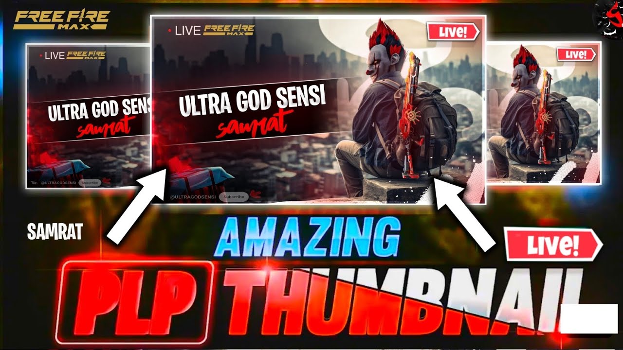 🔴 [PLP] FREE FIRE LIVE STREAM THUMBNAIl || THUMBNAIL PLP FILE 🔴|| # ...