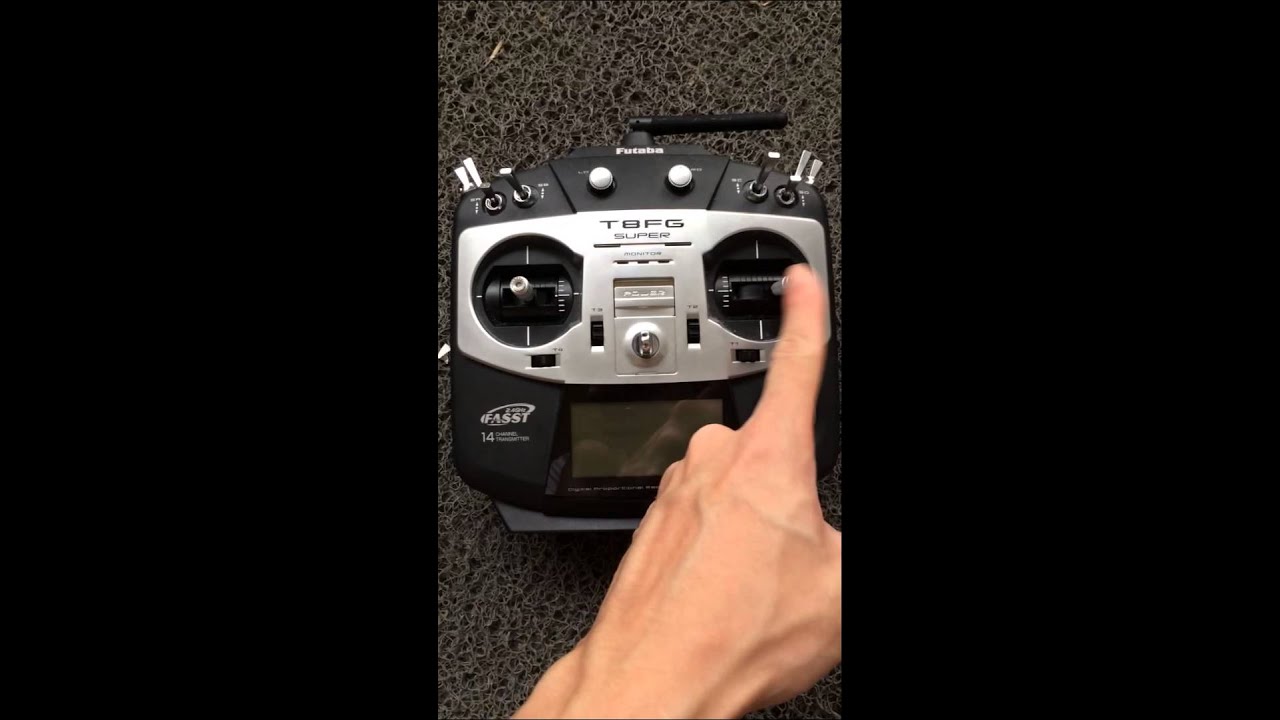 Futaba 8FG Self Centering Throttle Sticks - YouTube