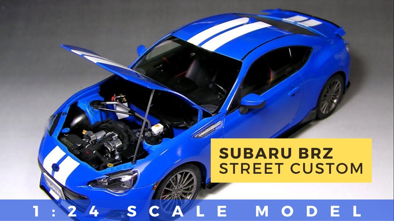 Subaru BRZ Street Custom Scale Model - Tamiya 1/24 - YouTube