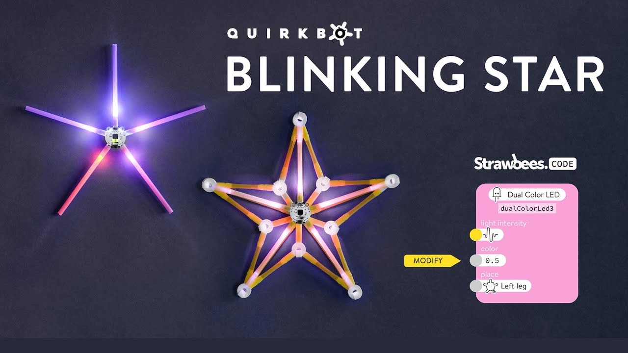 สร้างดาวเรืองแสง วิ้ง วิ้ง ด้วย Quirkbot - YouTube