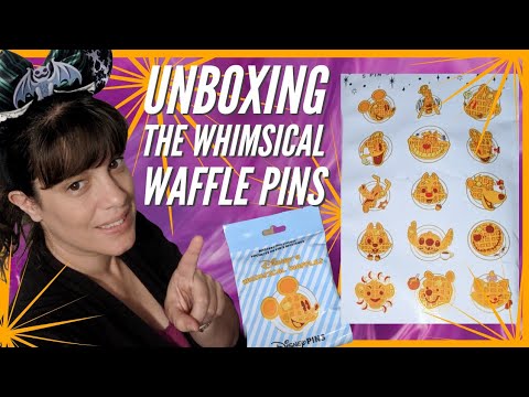 Unboxing Disney Whimsical Waffle Mystery pins Disney Park pins - YouTube