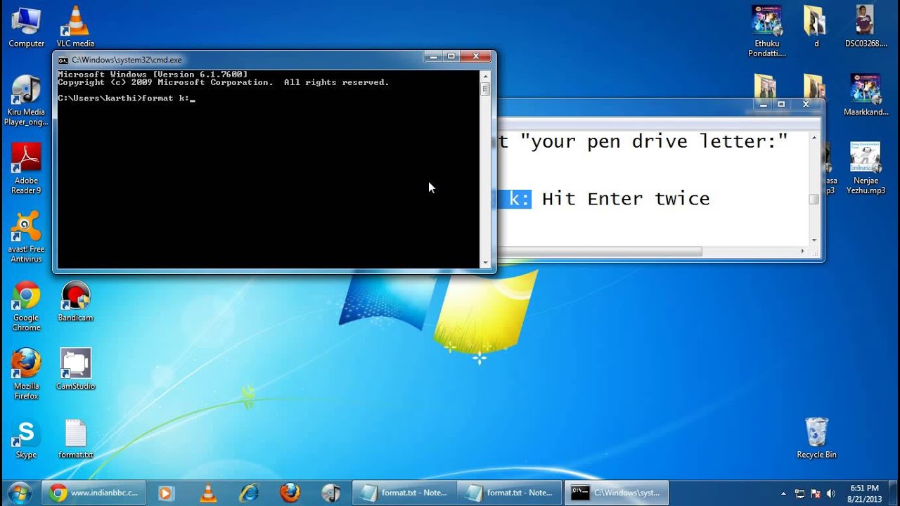 How to format USB pen drives to delete viruses permanently - YouTube