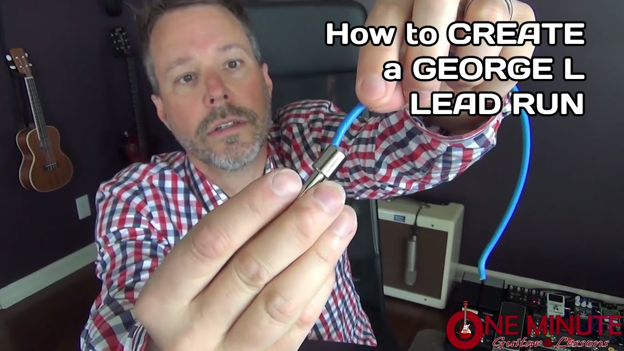How to Create a George L Lead Run - One Minute Guitar Lesson - YouTube