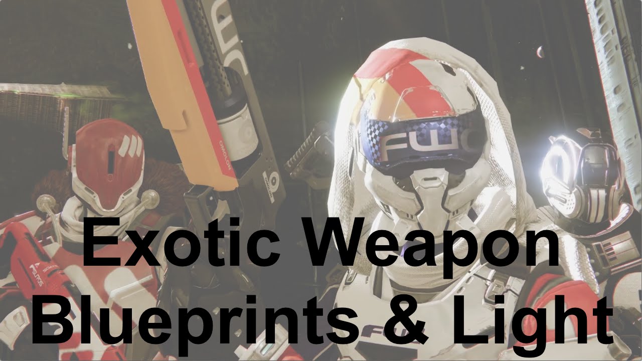 Destiny - Exotic Weapon Blueprints, Artifacts & Light Score - YouTube