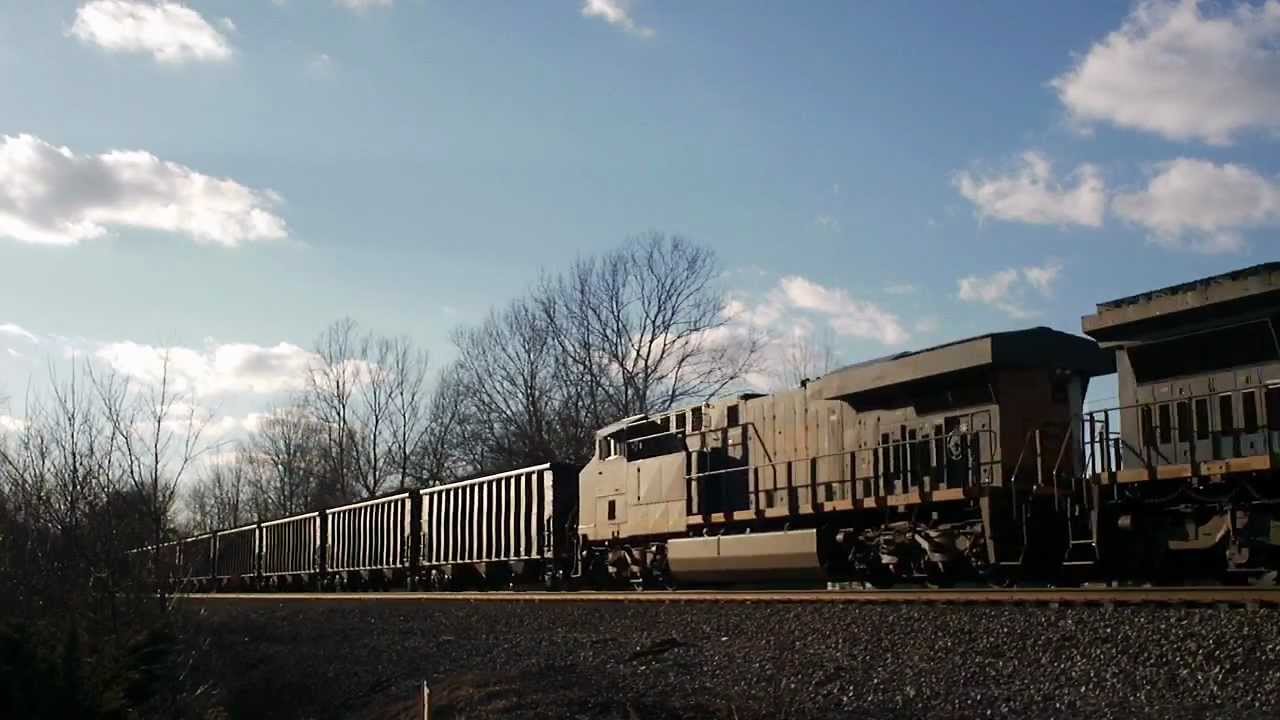 CSX T738-13 w/ Brand New 3-Bay Coal Hoppers - YouTube